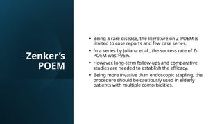 Third Space Endoscopy recent advances in the field | PPTX