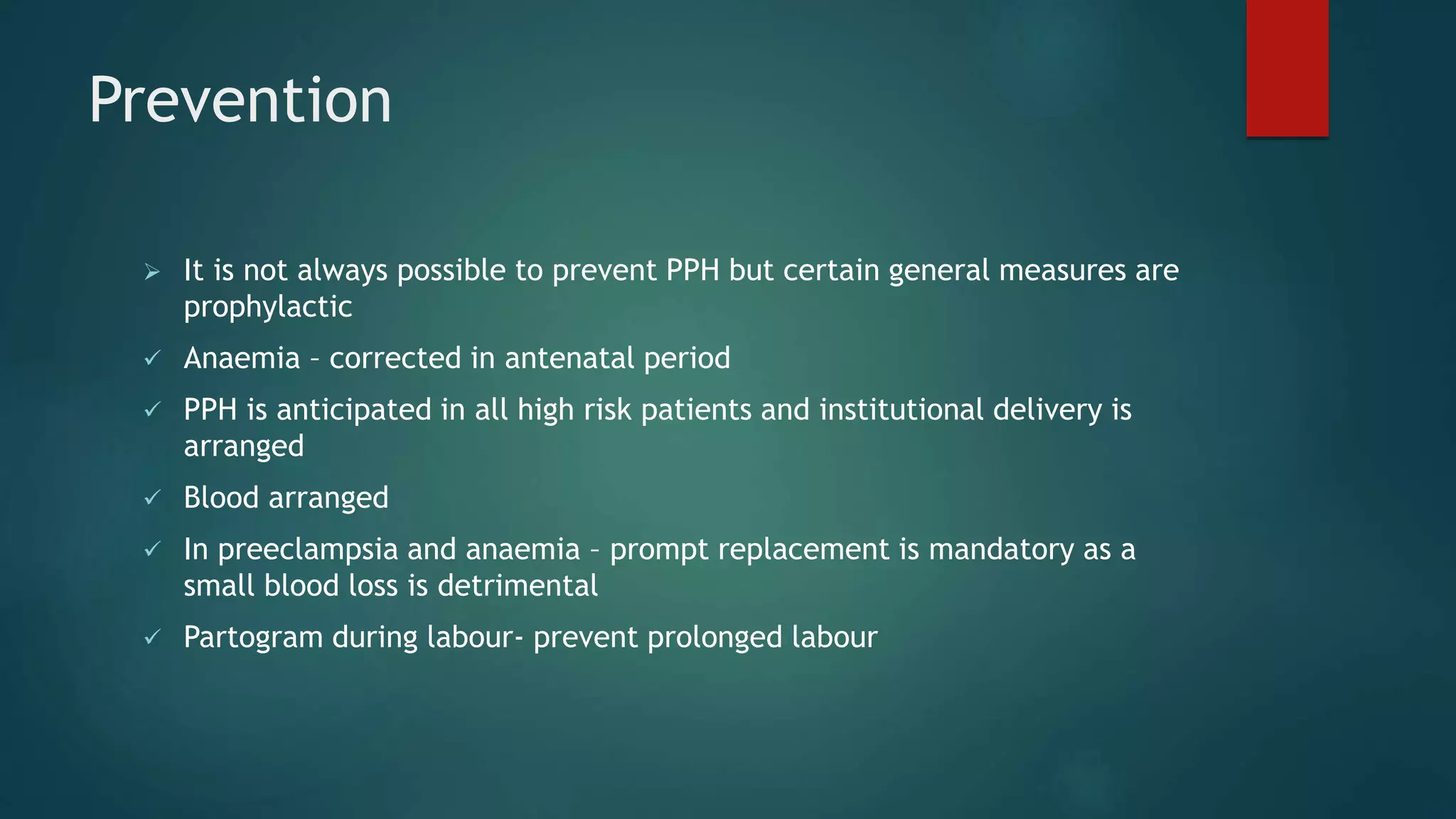 Third stage complications of labour- post partum hemorrhage in ...