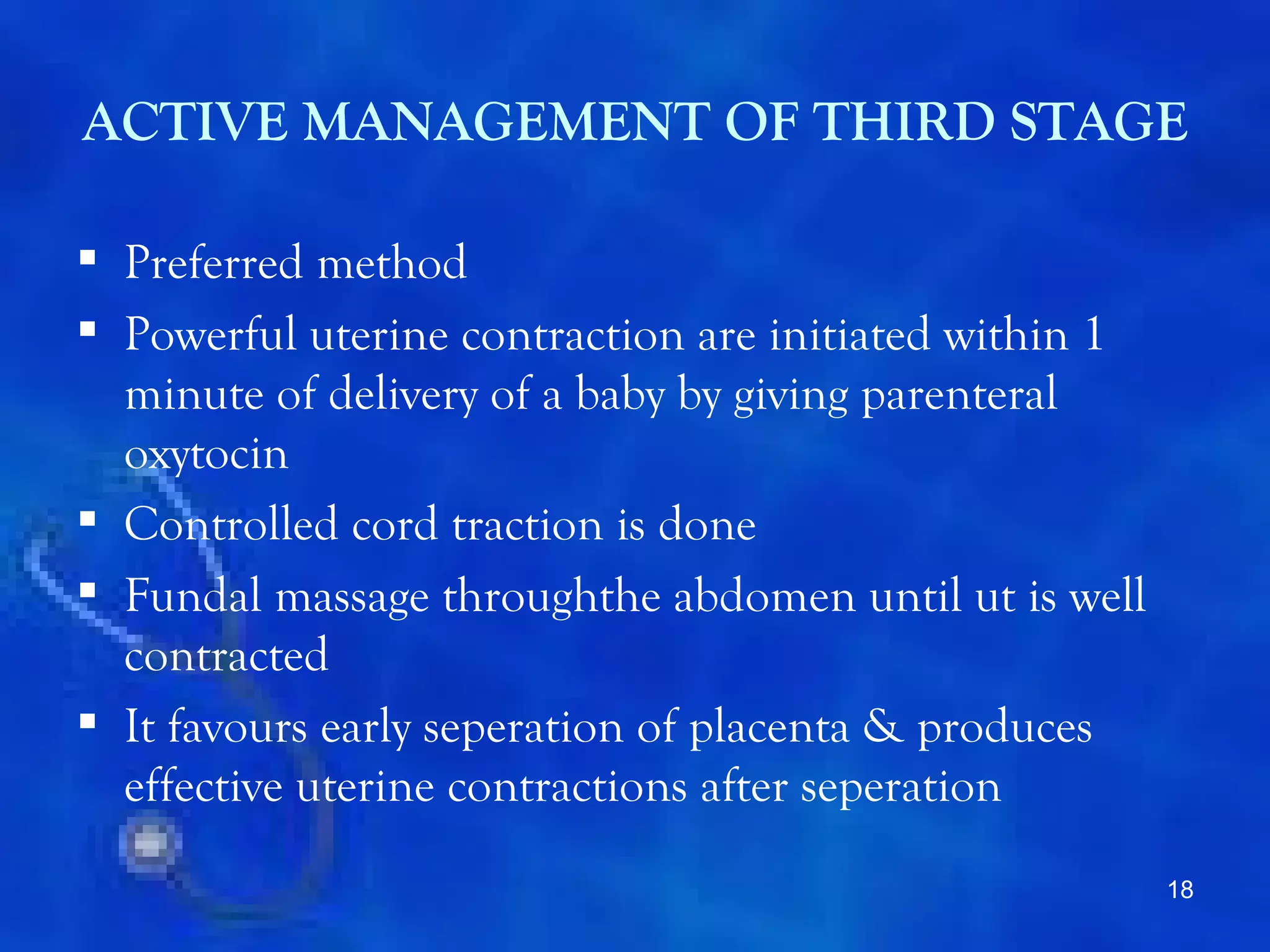 Third stage labour complication | PPT
