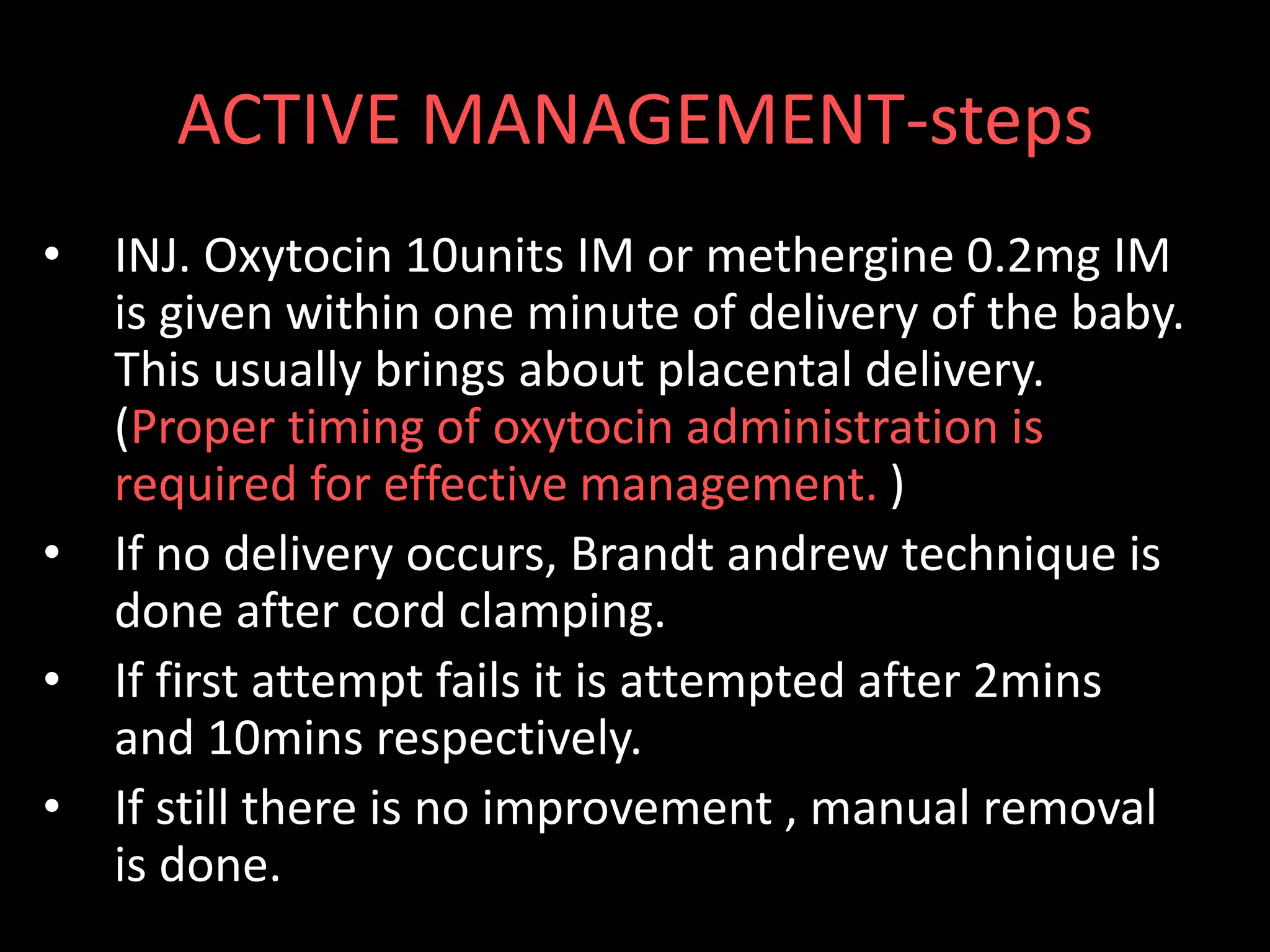 Third stage of labor | PPTX