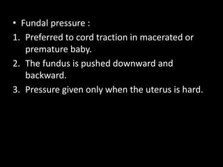 Third stage of labor | PPTX