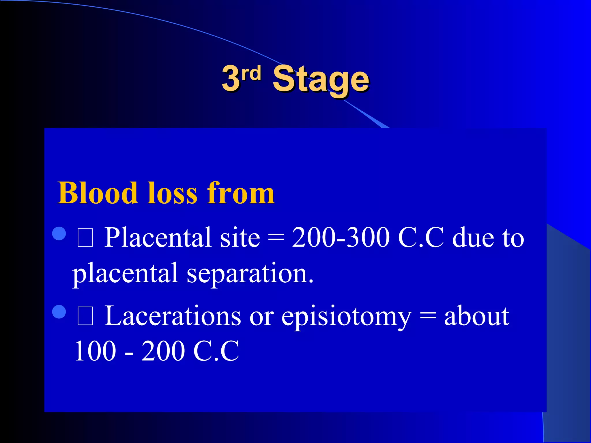 Third stage of labor for undergraduate | PPT