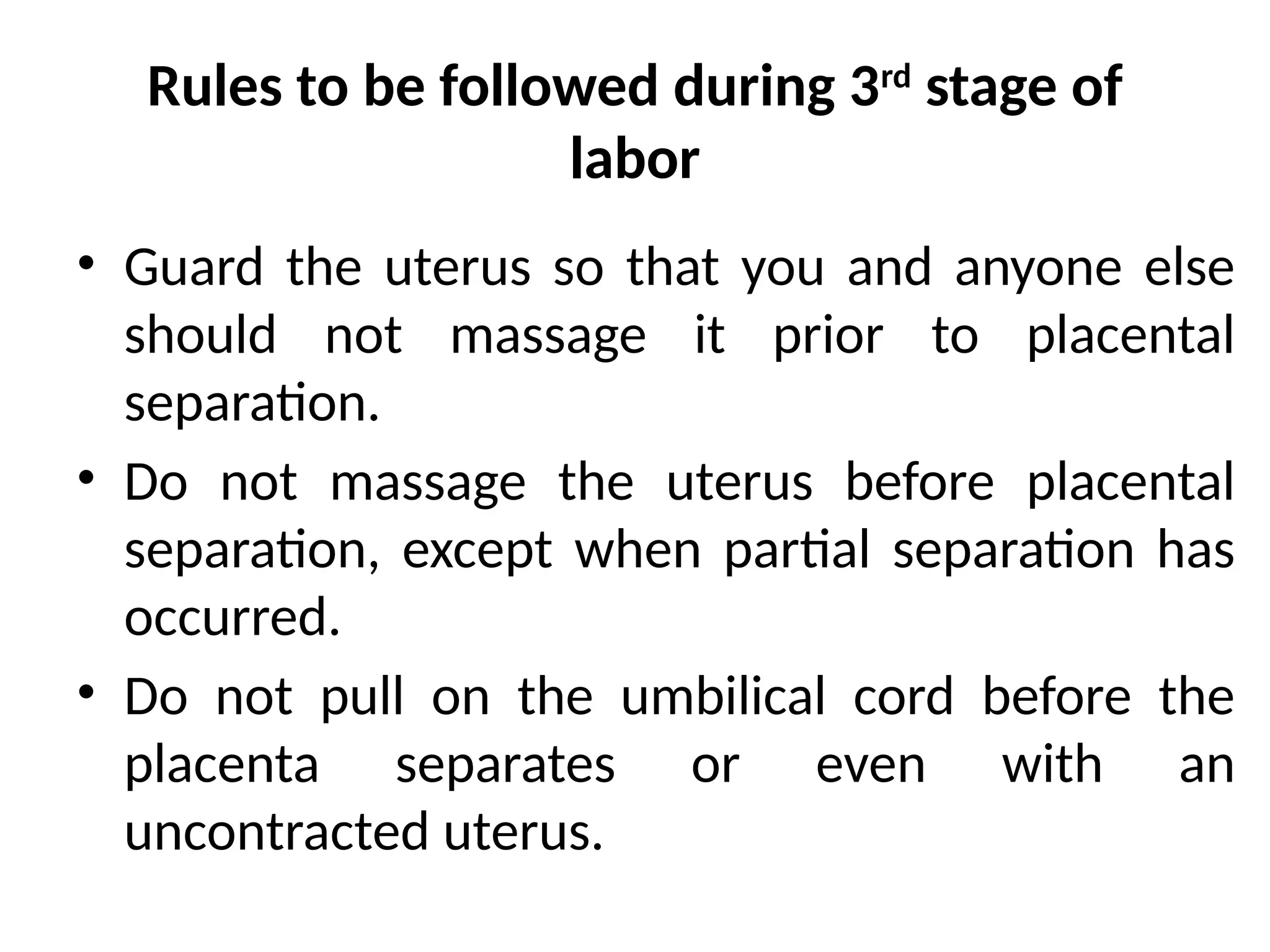 Third Stage of Labour.pptx methods of placental expulsion | PPTX