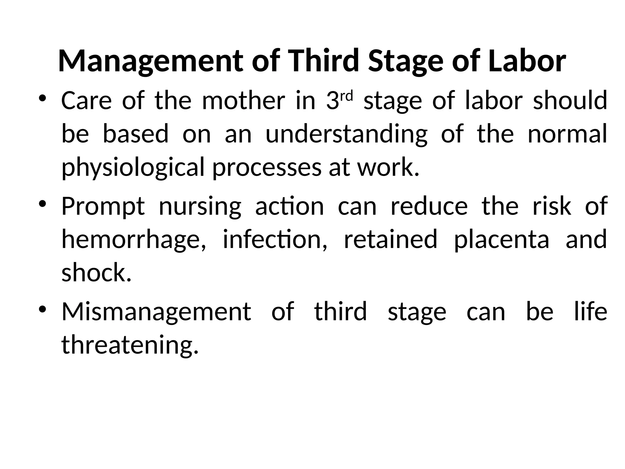 Third Stage of Labour.pptx methods of placental expulsion | PPTX