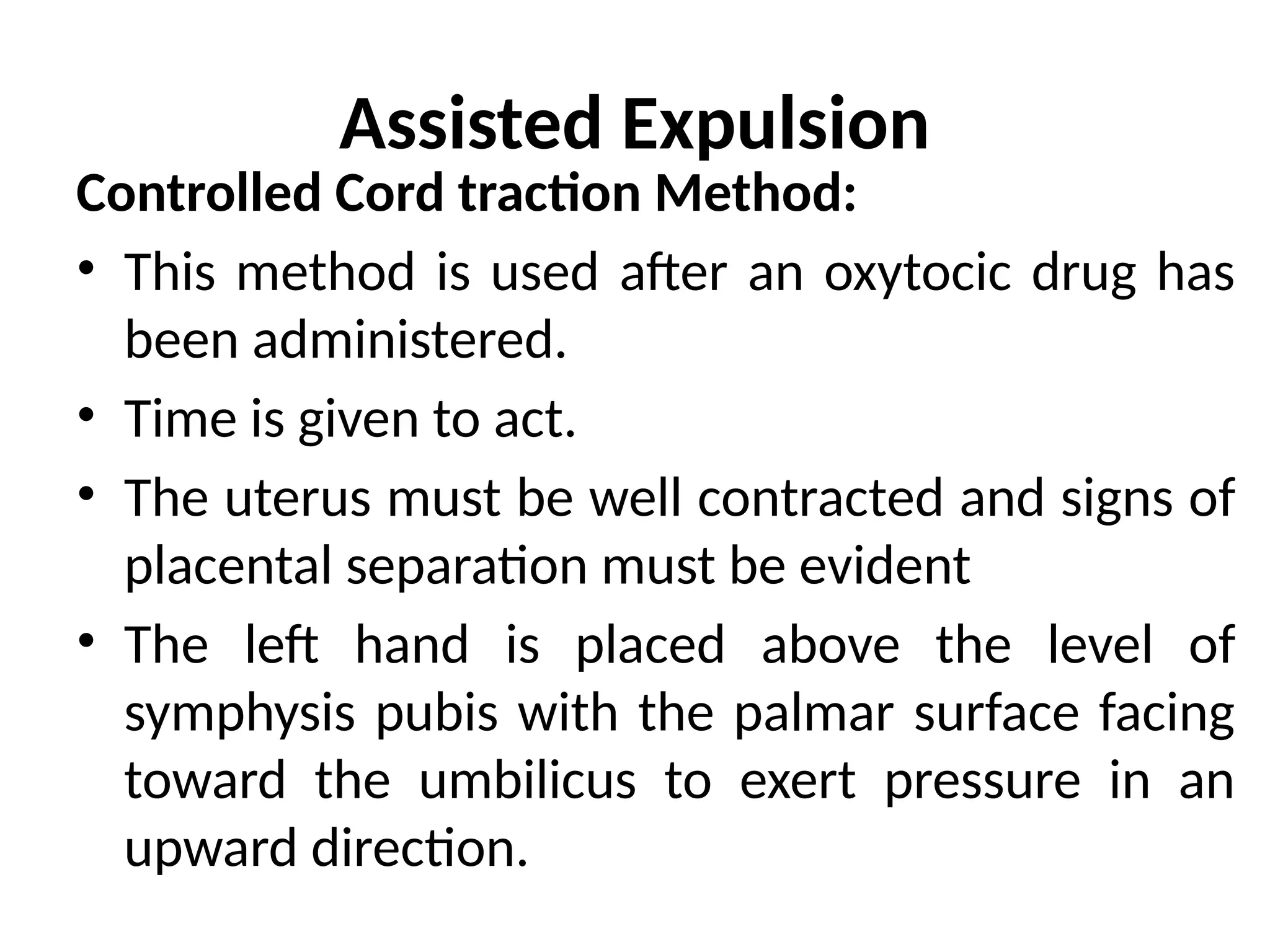 Third Stage of Labour.pptx methods of placental expulsion | PPTX