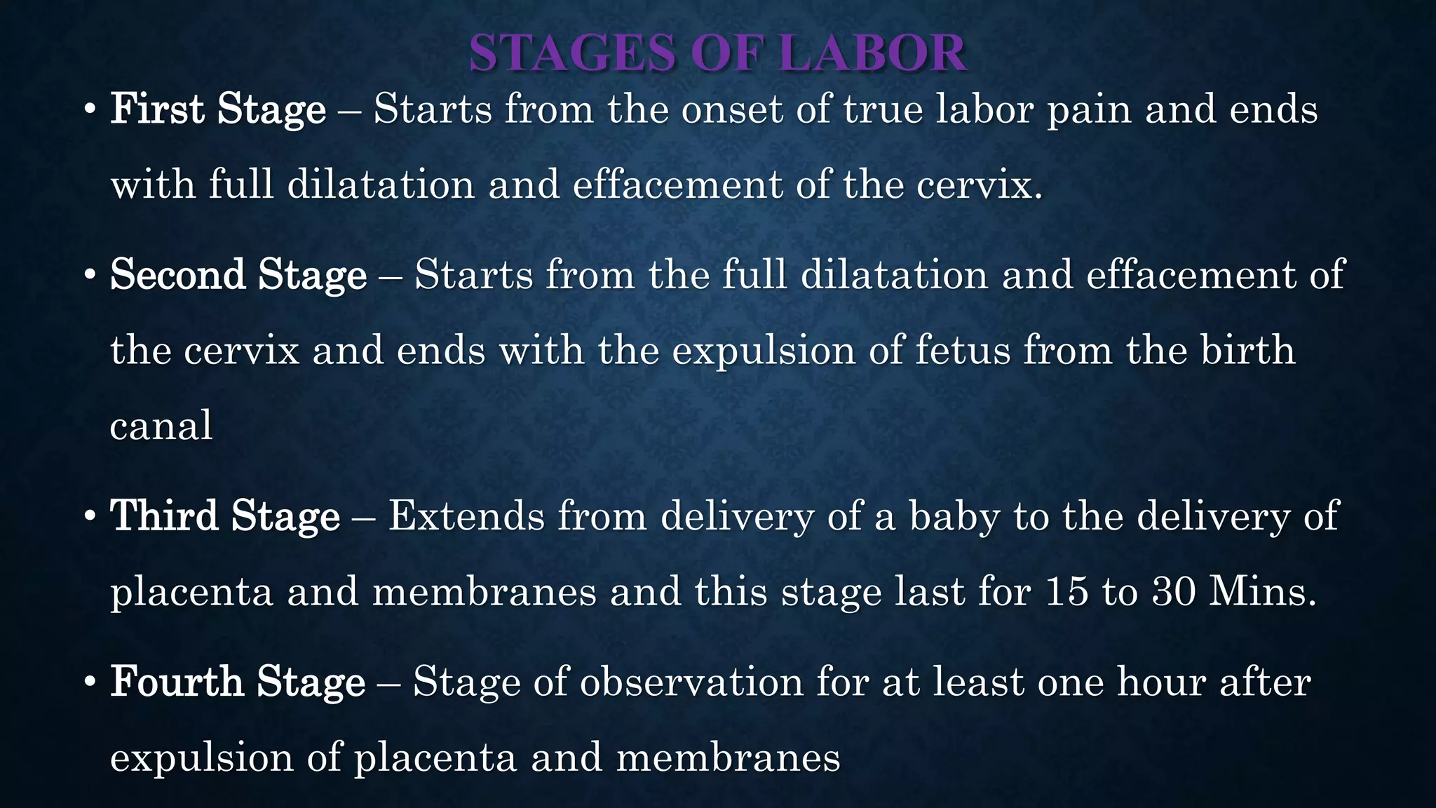 Third stage of labor and its management | PPTX