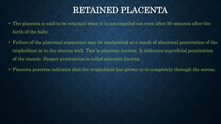 Third stage of labor and its management | PPTX