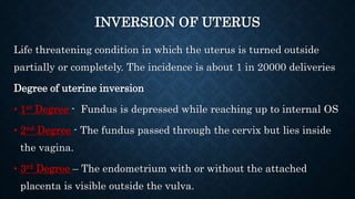 Third stage of labor and its management | PPTX