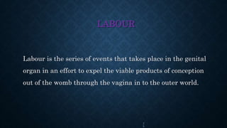 Third stage of labor and its management | PPTX