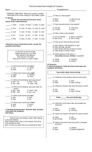 Third summative test (2nd quarter) | DOCX