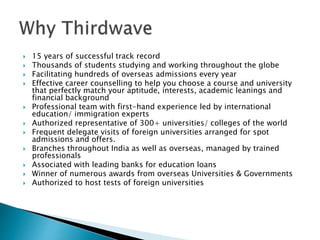 Thirdwave Overseas Education Kochi Kerala | PPT