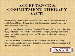 Third Wave Behavior Therapies | PPT