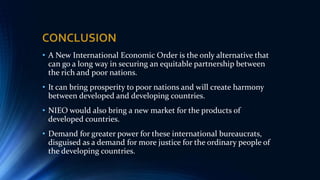 Third World Economic Order | PPTX