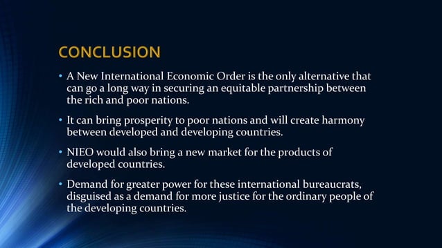 Third World Economic Order | PPT