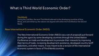 Third World Economic Order | PPTX