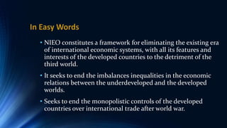 Third World Economic Order | PPTX