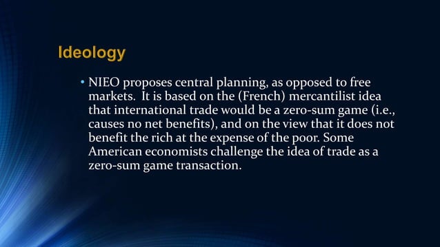 Third World Economic Order | PPTX