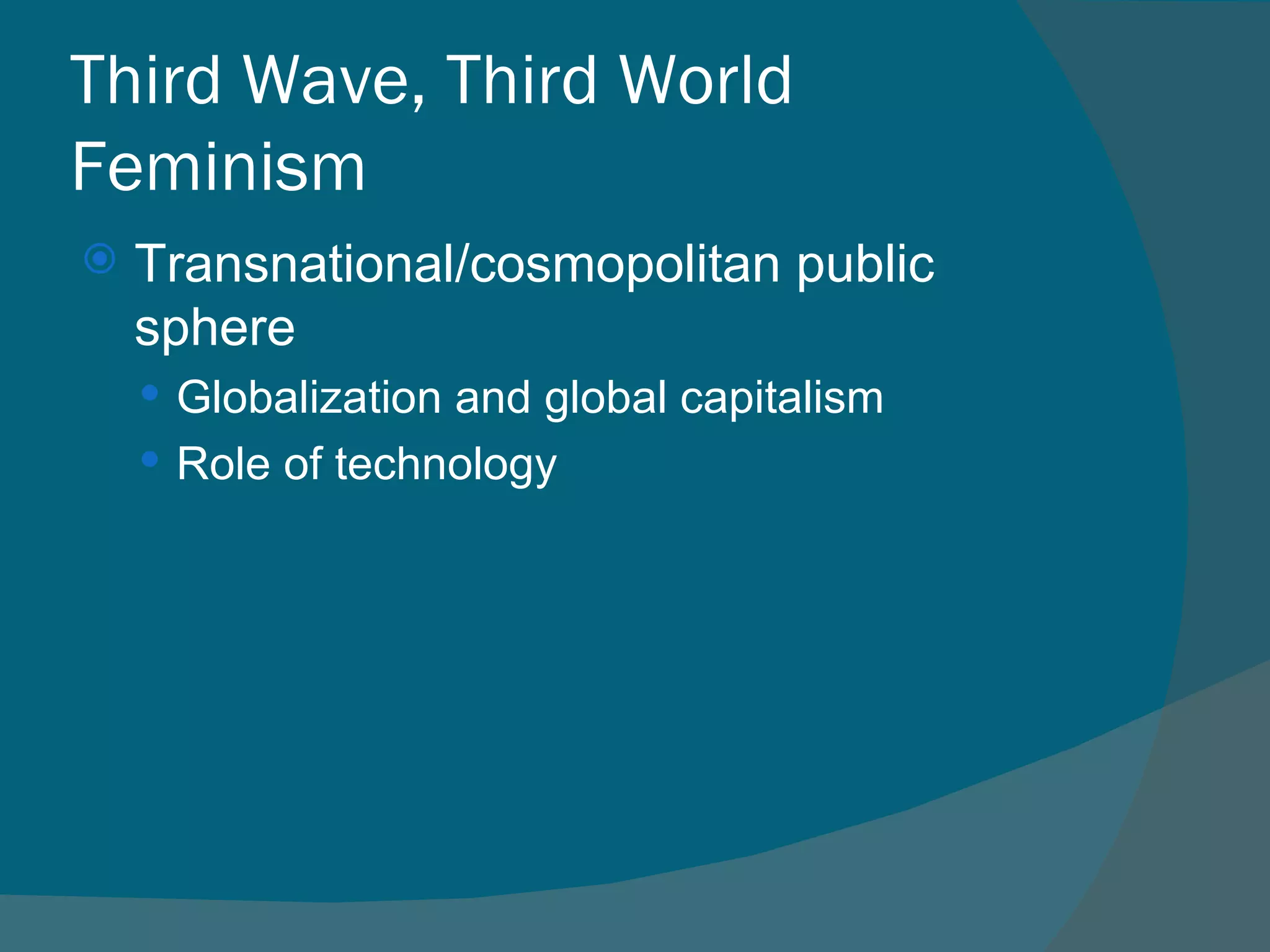 Third world feminism | PPT