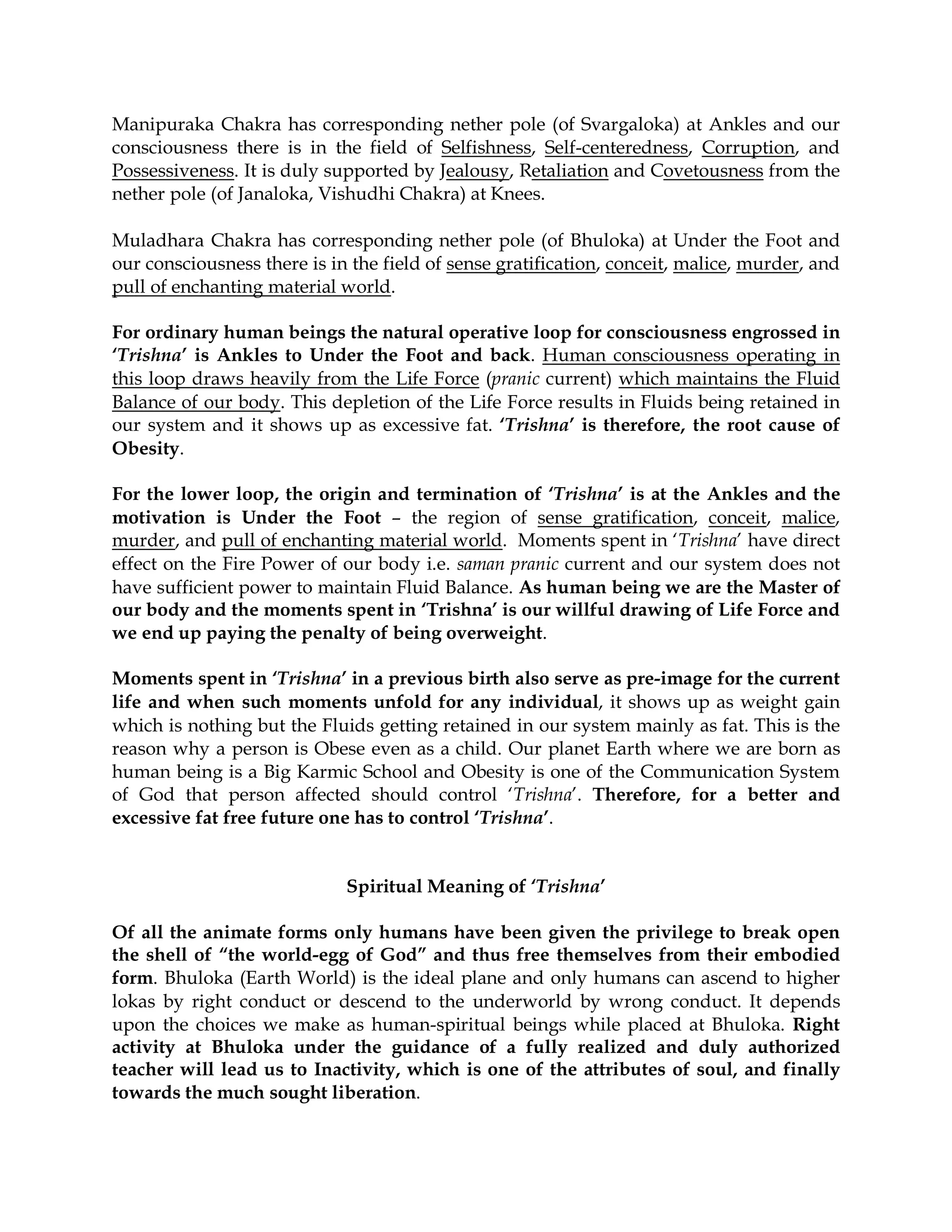 Thirst - Trishna (Root Cause of Obesity) | PDF