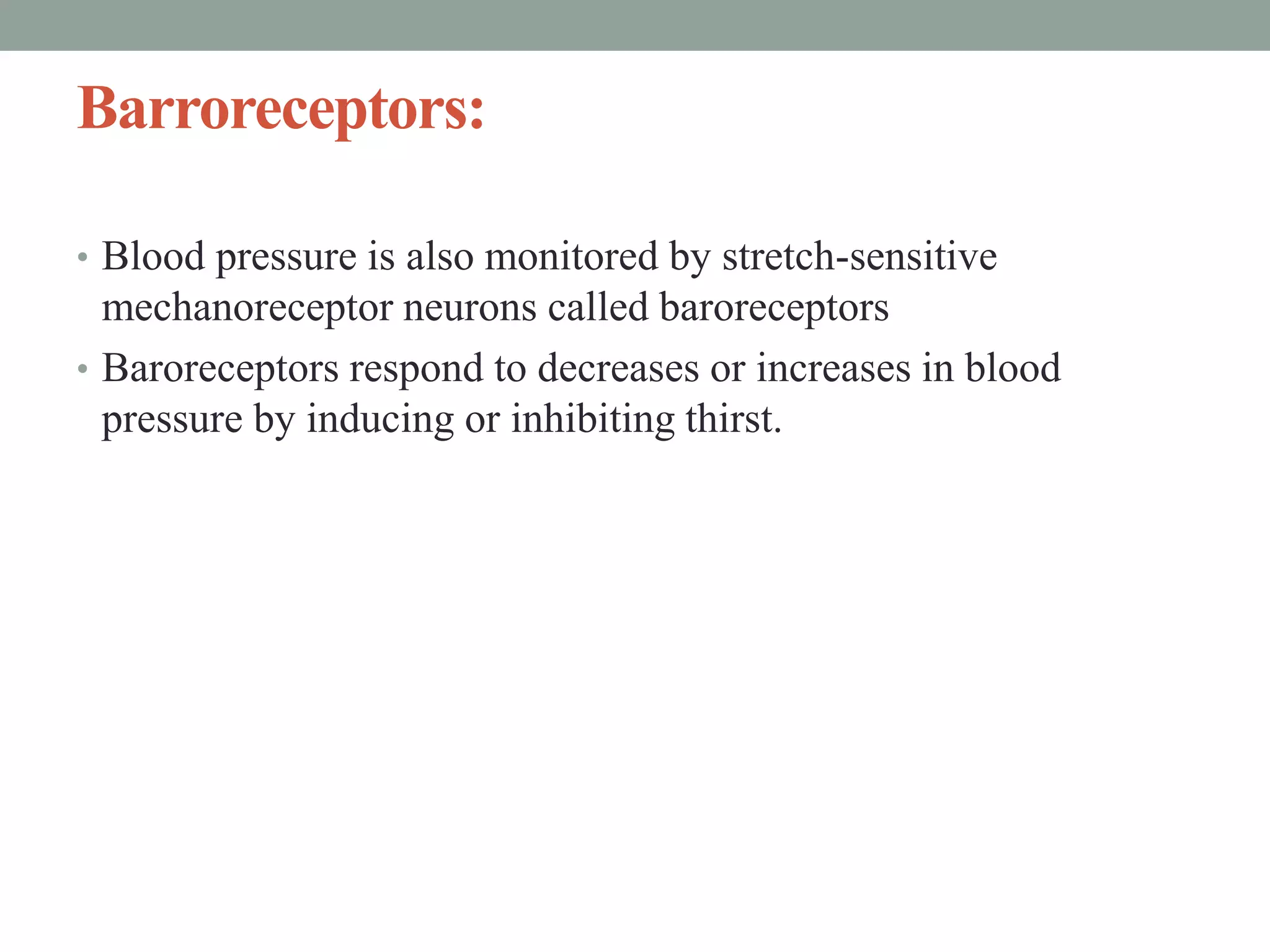 Thirst and salt appetite | PPTX