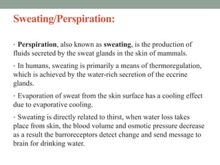 Thirst and salt appetite | PPTX
