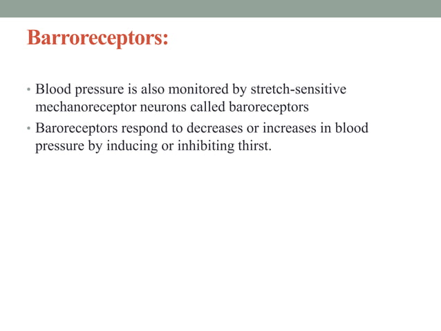 Thirst and salt appetite | PPT