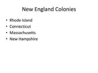 Thirteen colonies by Meghan Rose | PPT