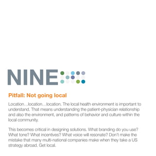 Thirteen common pitfalls in consumer health engagement final 04 11 | PDF