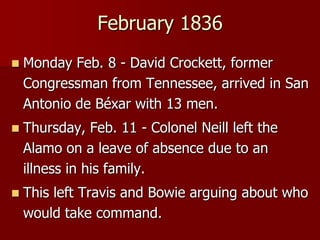 Thirteen Day Siege of the Alamo | PPTX