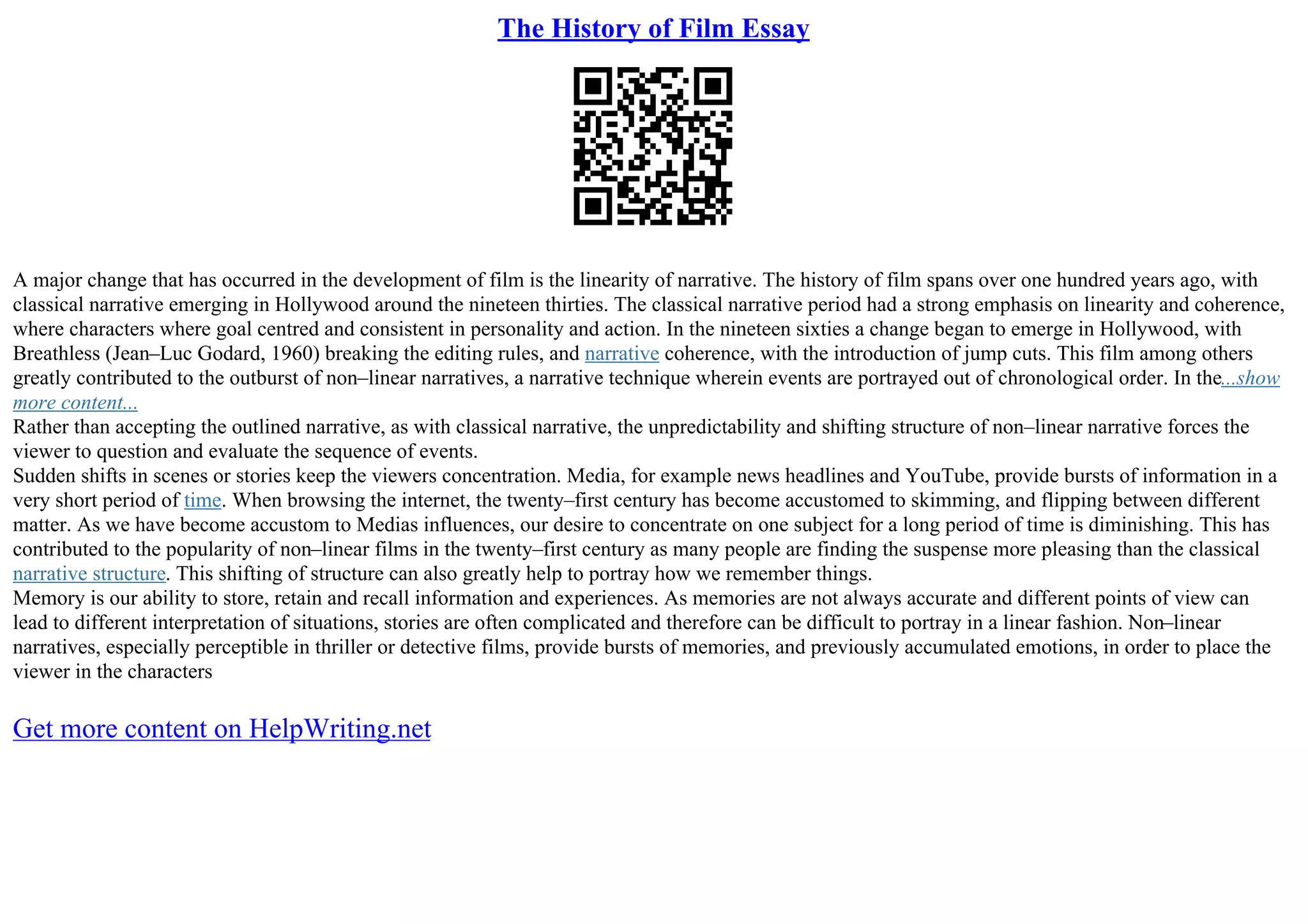 Thirteen Movie Essay | PDF