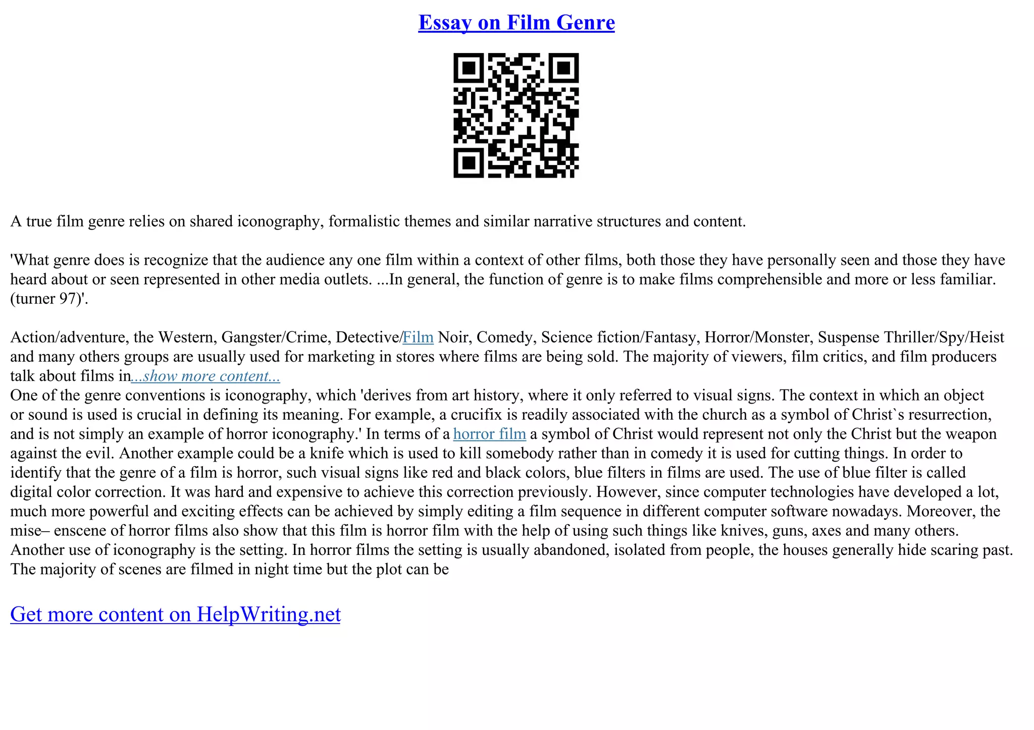 Thirteen Movie Essay | PDF
