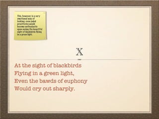 Thirteen Ways of Looking at a Blackbird | KEY