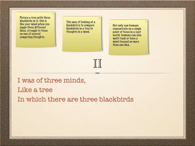 Thirteen Ways of Looking at a Blackbird | KEY
