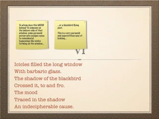 Thirteen Ways of Looking at a Blackbird | KEY