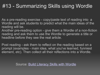 38 intersting ways to use Wordle in the classroom | PPT