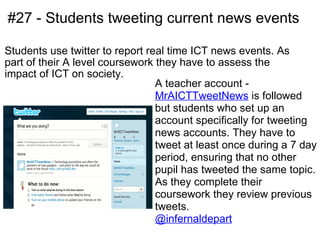 Thirty interesting ways to use twitter in the classroom | PPT