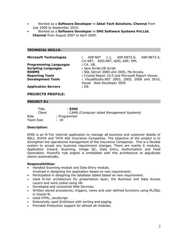 Thiruthuvadoss profile | DOC | Databases | Computer Software and Applications