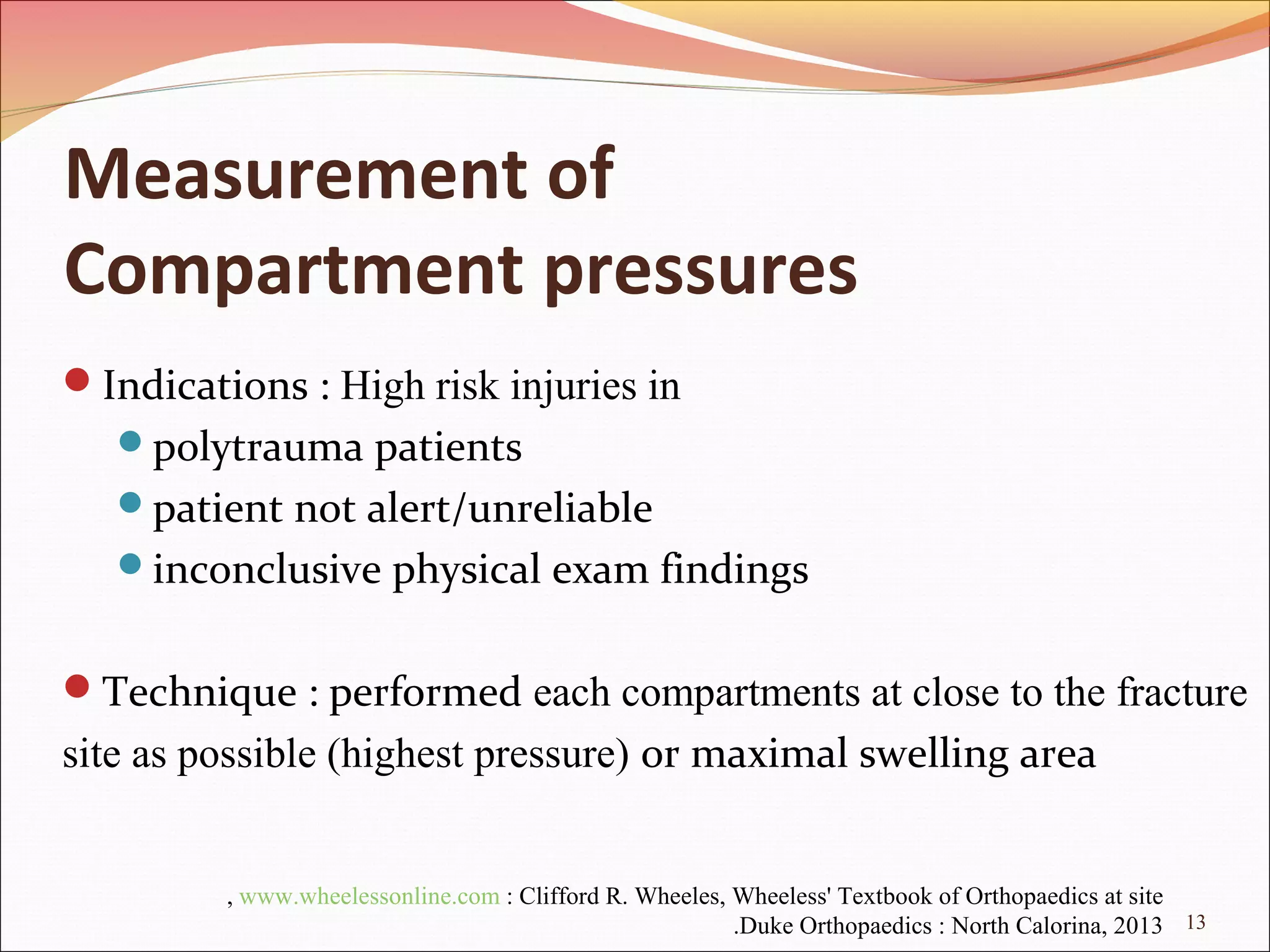 Compartment syndrome, acute, chronic, anatomy and operation | PPT