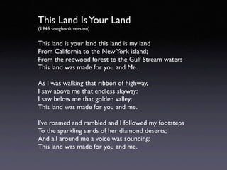 This Land Is Your Land | PDF
