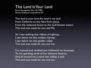 This Land Is Your Land | PDF