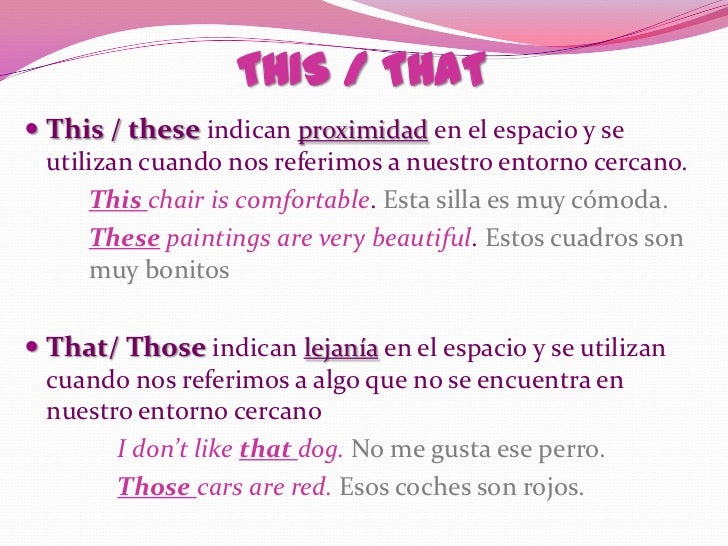 This/These & That/Those