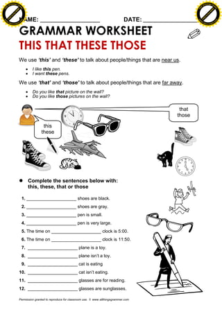 Demonstratives | PDF