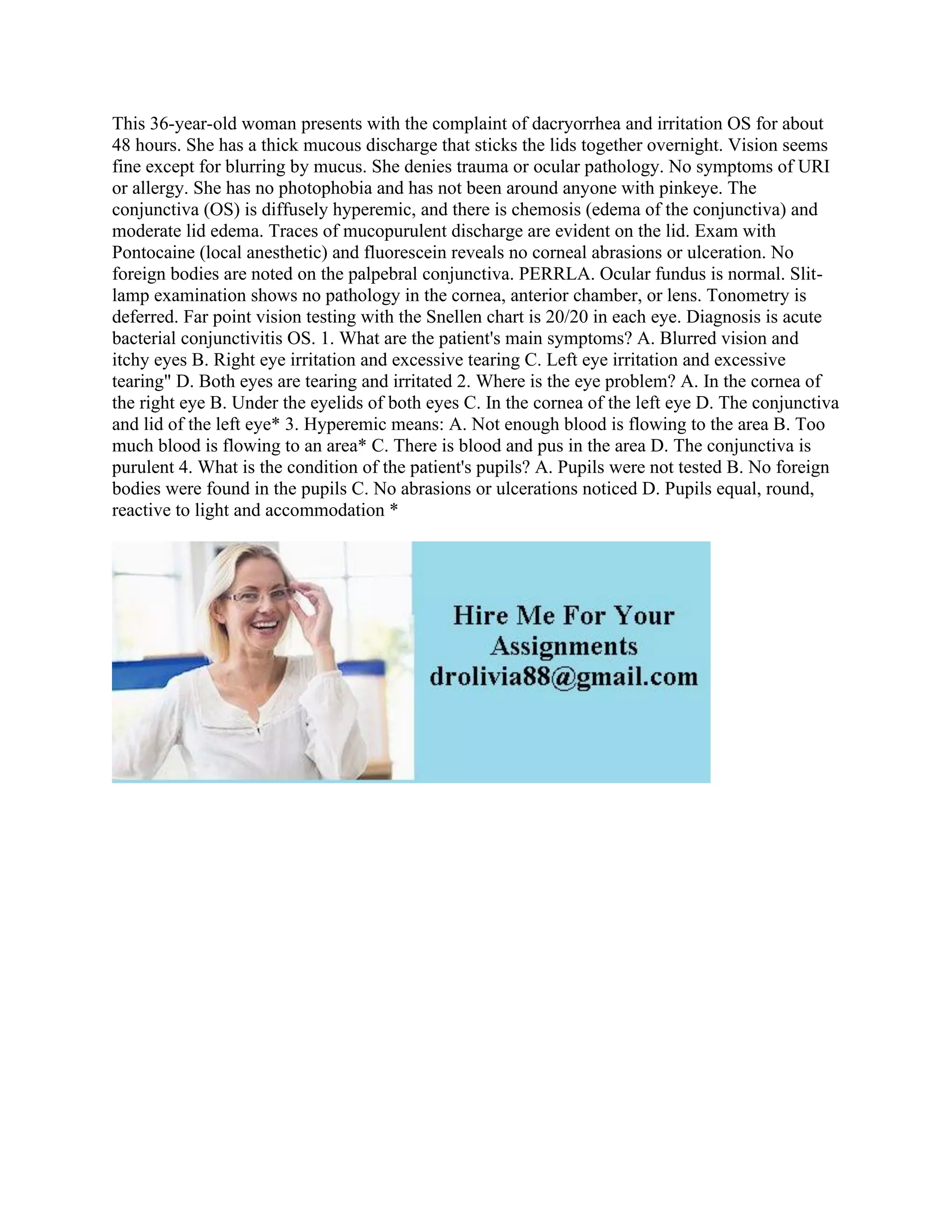 This 36-year-old woman presents with the complaint of dacryorrhea and.pdf