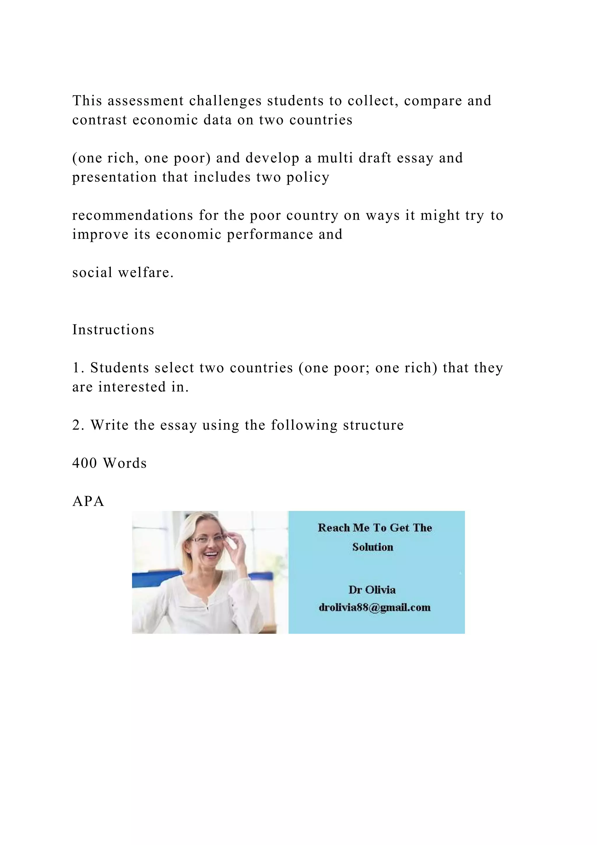 This assessment challenges students to collect, compare and contrast.docx