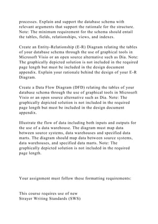 This assignment consists of two (2) sections a design document .docx