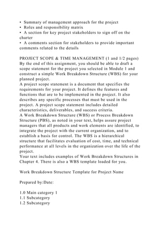 This assignment has several different pieces that complete a proje.docx