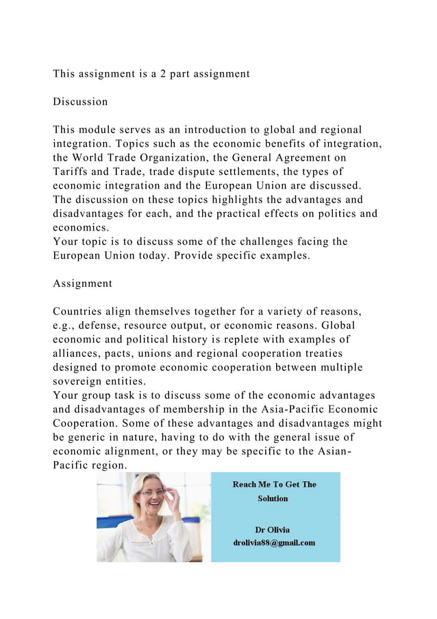 This assignment is a 2 part assignmentDiscussionThis module .docx