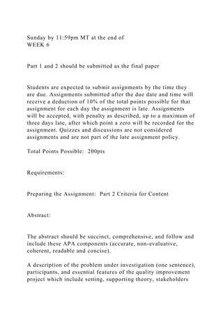 This assignment provides the opportunity for the graduate nurse prac.docx