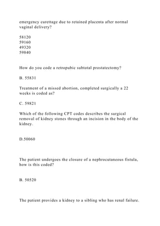 This assignment requires Ambulatory Care Coding experience.You CAN.docx | Surgery | Medical Health