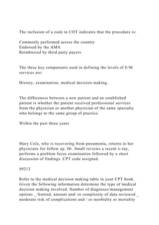 This assignment requires Ambulatory Care Coding experience.You CAN.docx | Surgery | Medical Health